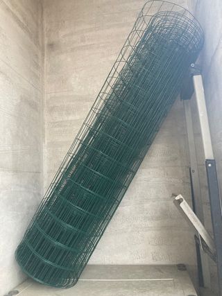 Rete metallica zincata plastificata 