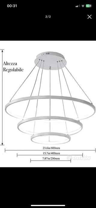 Lampadario led