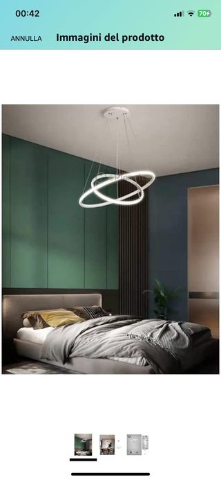 Lampadario due cerchi