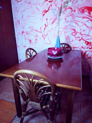 tavolo da pranzo 6 posti + 4 sedie 