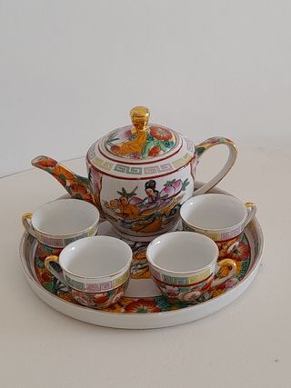 Set da Sakè Vintage Porcellana 