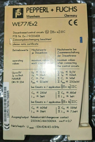 Pepperl +Fuchs WE77/Ex2