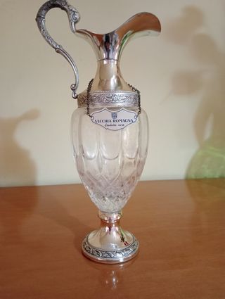 bottiglia cognac vecchia Romagna in silver anni 50