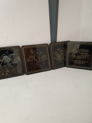 sottobicchieri ceramica nera 