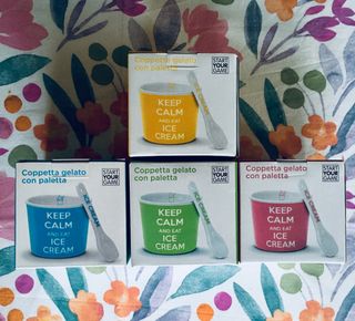 Set coppette gelato con paletta 