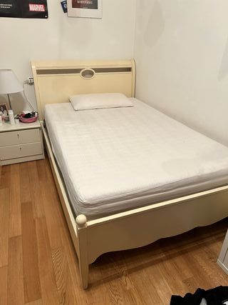 LETTO UNA PIAZZA E MEZZO CON MATERASSO