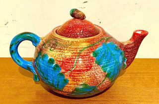 Teiera Rossa nuova Mai usata Modigliani Roma 