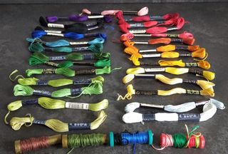 Cotone 100% punto croce con cassetta per cucito