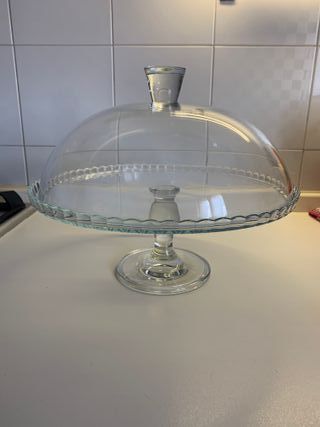 Alzata per dolci con cupola 