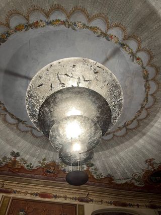 Lampadario "macchina della luce" SILVER