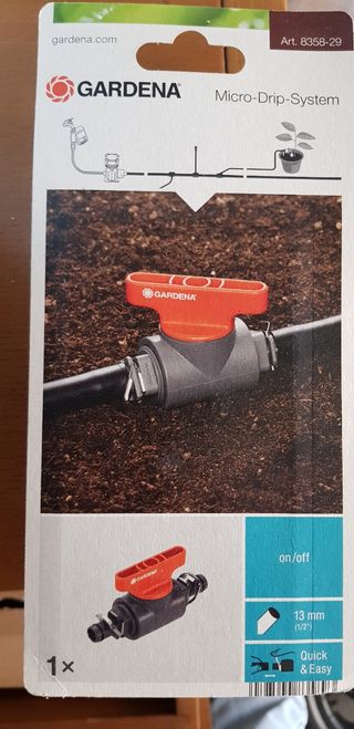 Valvola di chiusura tubo giardinaggio.