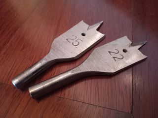 x2 Mecchie piatte da foro per legno N22 ed N25