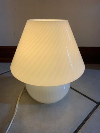 Piccola lampada vintage a fungo in vetro di Murano