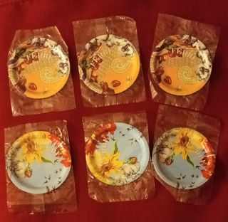 Piattini sottobicchieri in latta stampe pubblicità