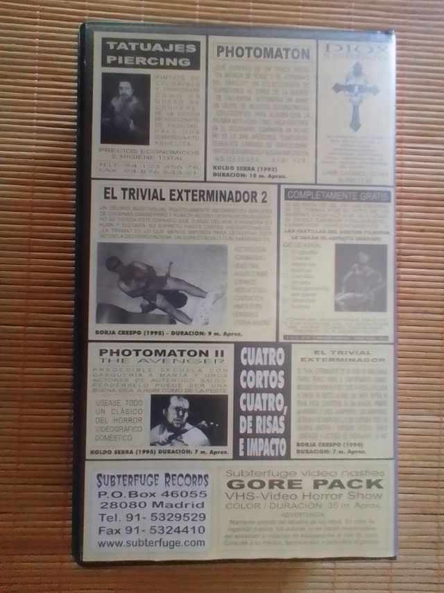 Gore-pack vhs de segunda mano por 65 EUR en Sabadell en WALLAPOP