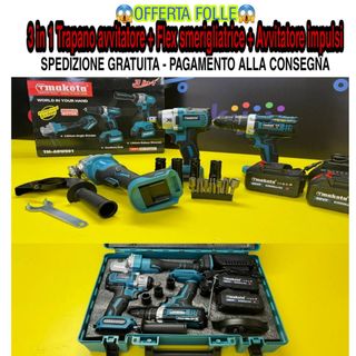 Trapano avvitatore+Flex smerigliatrice