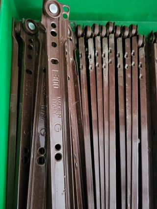 binari per   8 cassetto  completi dx/sx marrone 