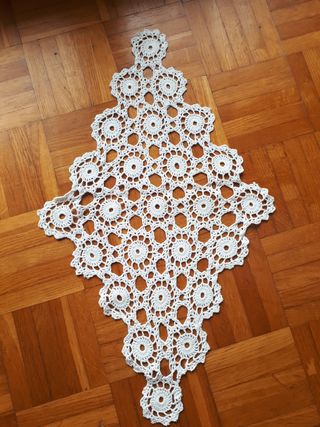 Centro tavola vintage fatto a mano cm 56x33