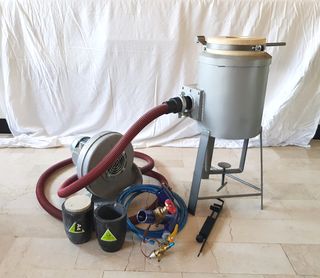 Forno fusorio statico gas con bruciatore e ventola