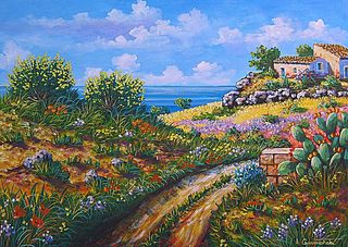 Quadro dipinto ad olio su tela