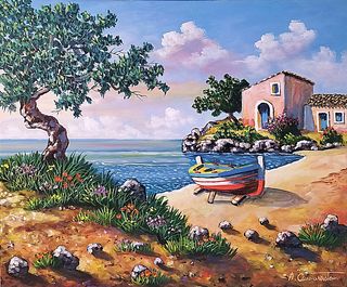 Quadro dipinto ad olio su tela