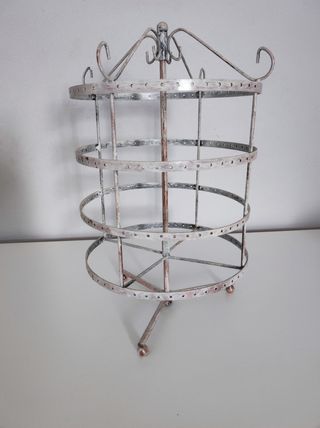 Espositore per orecchini rotante stile shabby chic