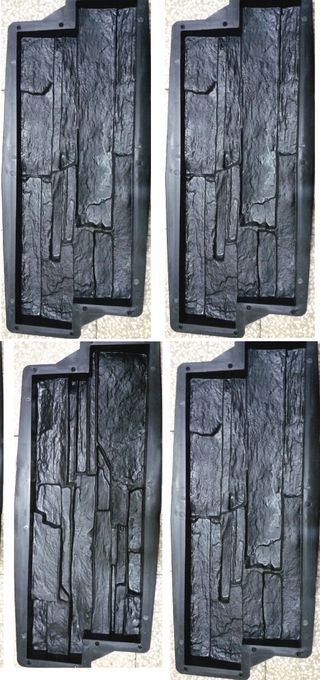 4 Stampi matrice Forma Rivestimento finta pietra
