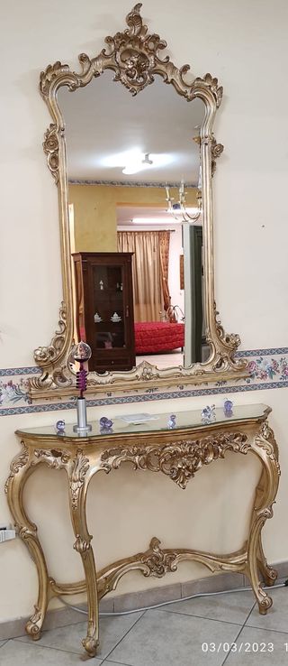 Specchio e consolle - STILE BAROCCO- SILIK
