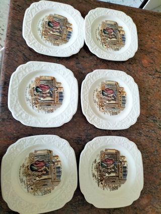 piattini antichi crown devon 