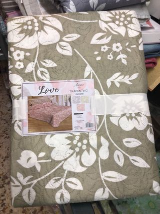 Trapuntino matrimoniale microfibra 