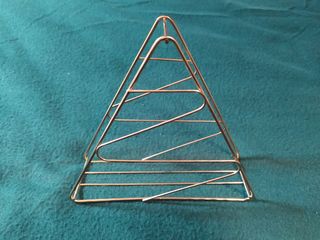 Portatovaglioli dorato in metallo 