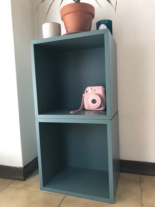 2 Scaffale da parete, 35x35x35 cm