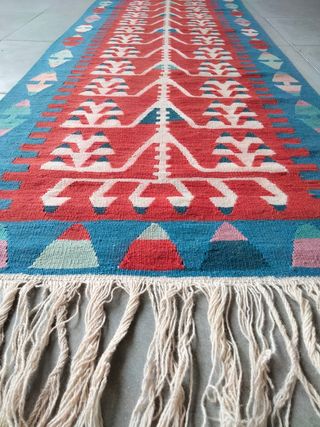 Corsia di kilim, annodato a mano, 1970 circa