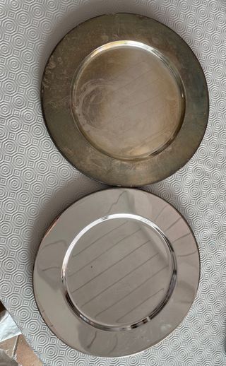 4 sottopiatti argentati 