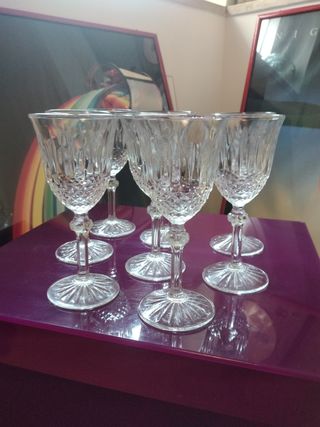 vintage bicchieri in cristallo. . 8p