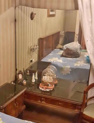 Specchiera con mobile vintage