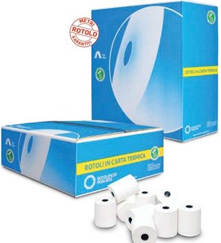 50 rotoli carta termica 80x80x12 Gr.55 omologati