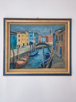 Quadro d'artista "Studio su Venezia (Burano)