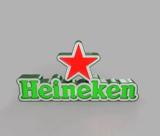 Decorazione da interni a led - Insegna Heineken