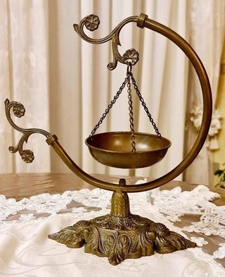 Antica bilancia ornamentale decorativa h.27,5cm
