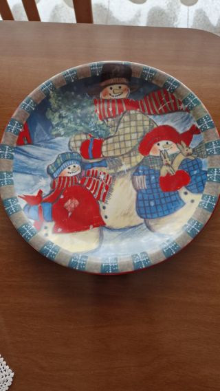 Piatti natalizi di plastica 