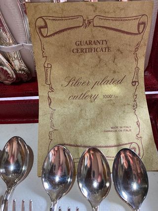 Servizio posate d'argento 