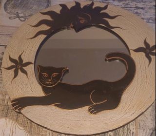 Specchio Sole e gatto da 40 cm
