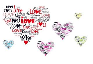 Wall Stickers sticker Cuori 75x120 cm