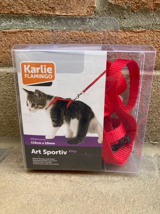 PETTORINA CON GUINZAGLIO GATTO CUCCIOLO