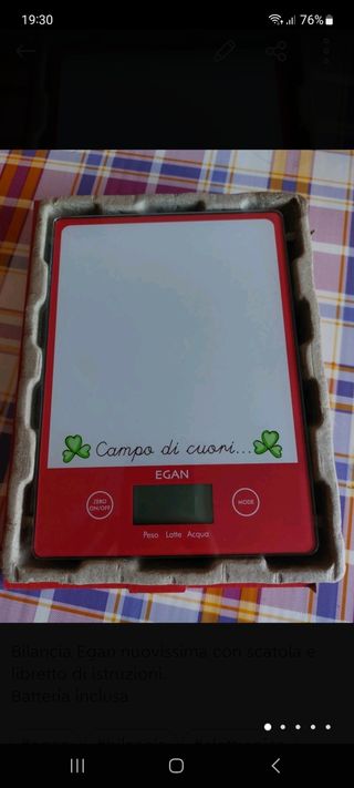 Bilancia da cucina elettronica Egan
