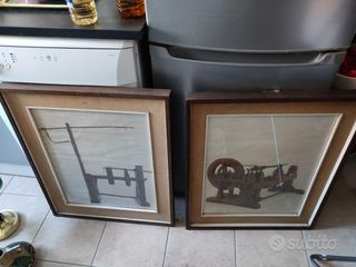 2 Grandi Quadri Vintage Telai

