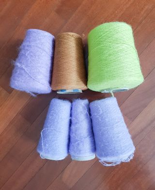 set 6 bobine lana