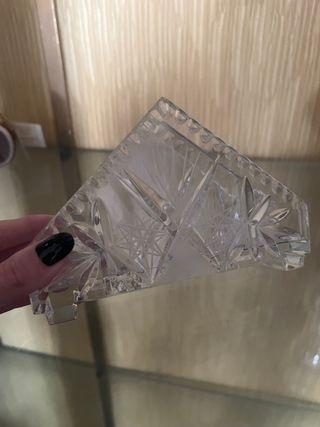 Portatovaglioli e porta burro in cristallo 