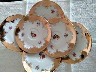 Servito da 6 per dolci, con vassoio, anni '50